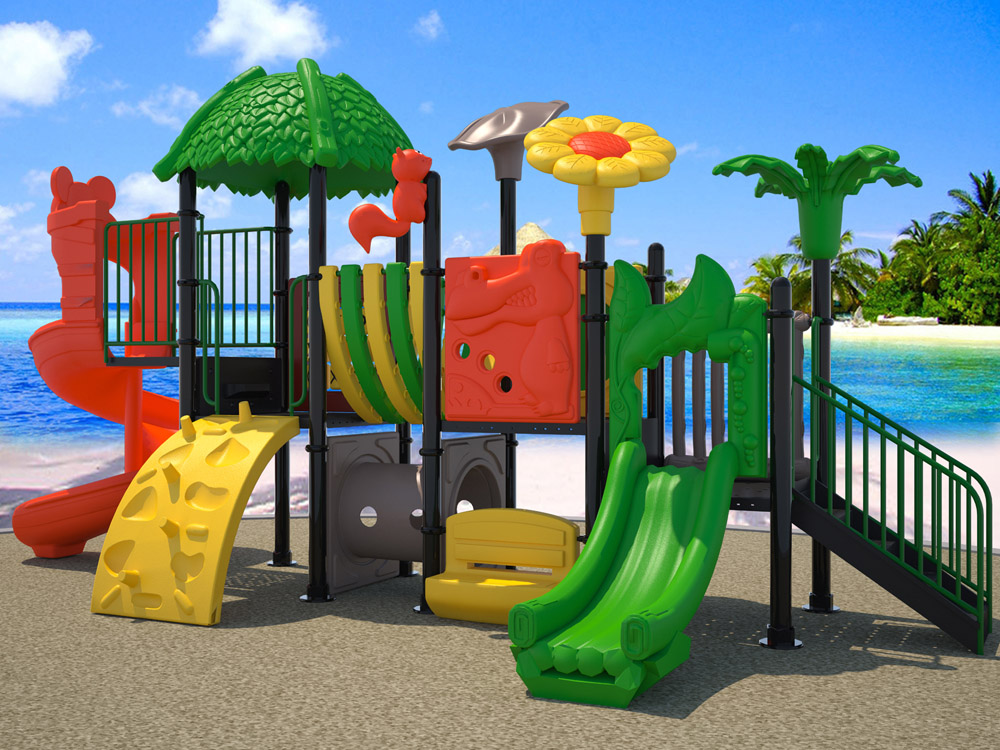 Kids Favourite Playground with Natural tree flower lotus wooden piles ...